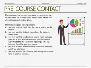 Running a Course | PPTX | Resume Writing and Advice | Job Search