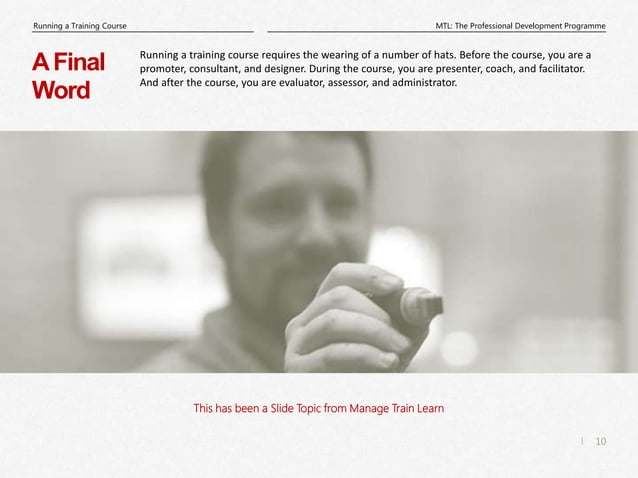 Running a Training Course | PPT