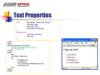 05. session 05 introducing css | PPT