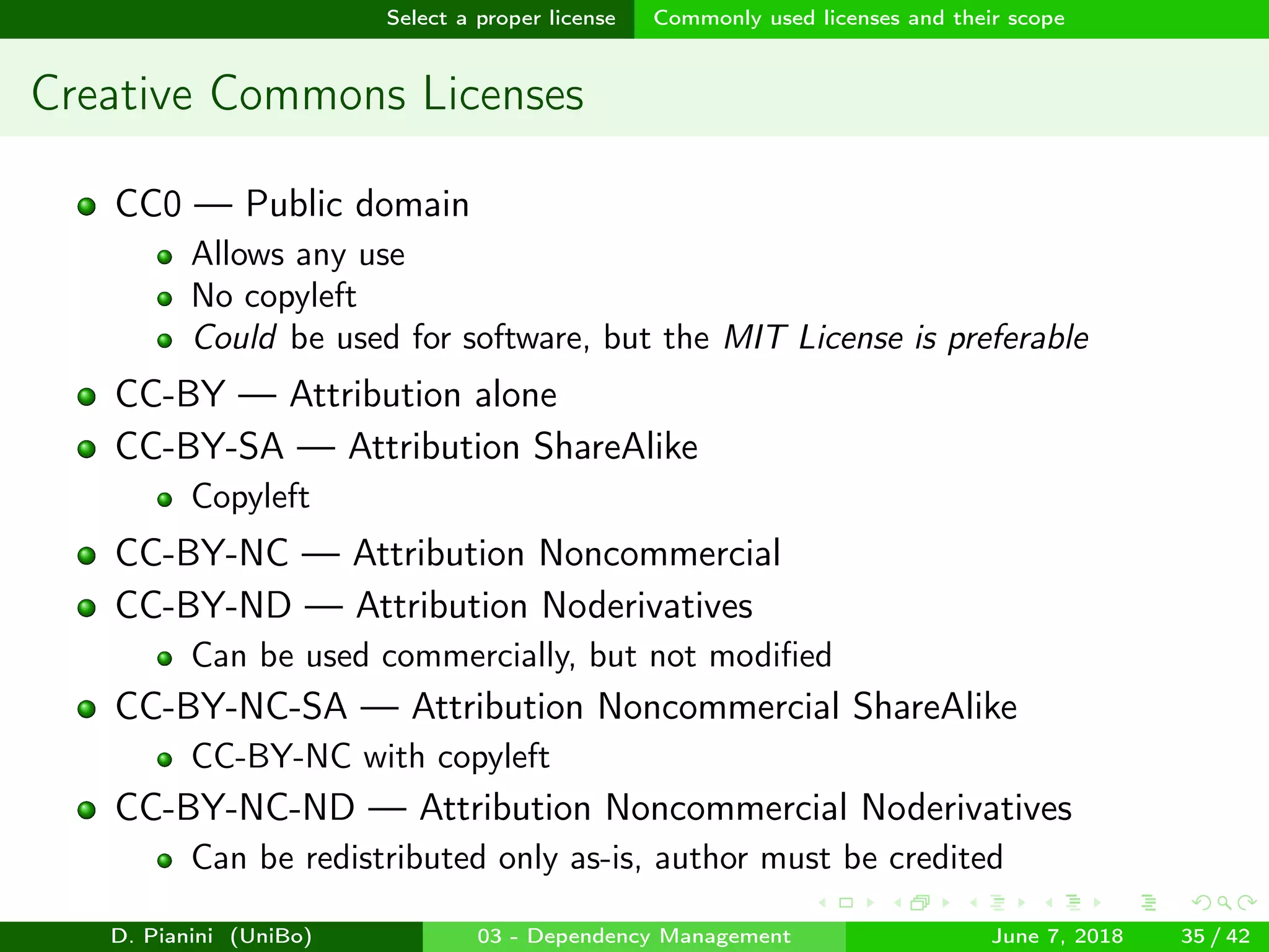 Versioning and License selection | PDF | Operating Systems | Computer Software and Applications