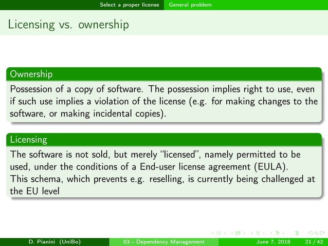 Versioning and License selection | PDF | Operating Systems | Computer Software and Applications