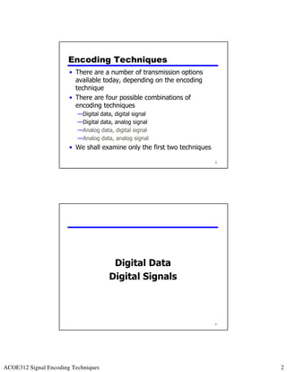 05 signal encoding | PDF