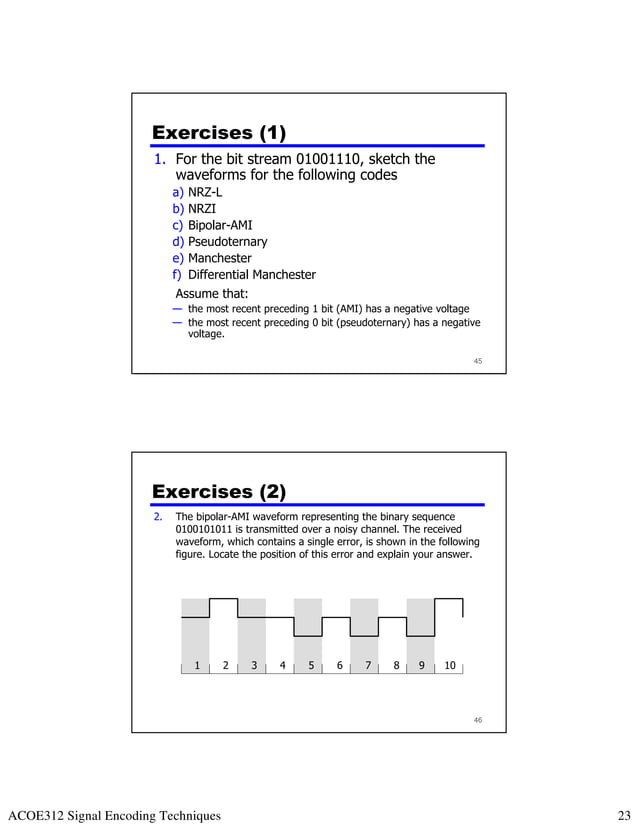 05 signal encoding | PDF