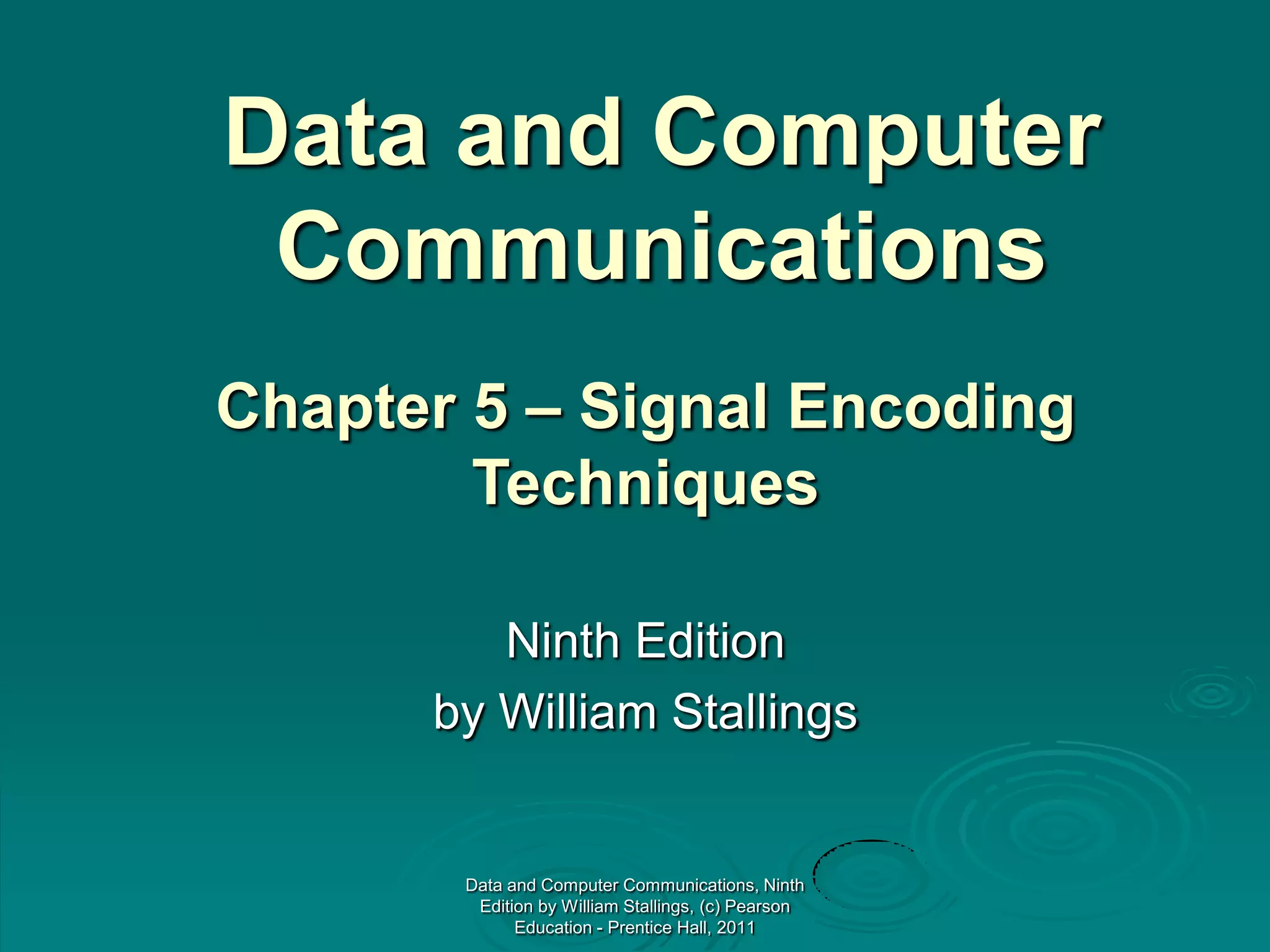 05 signal encodingtechniques | PPTX