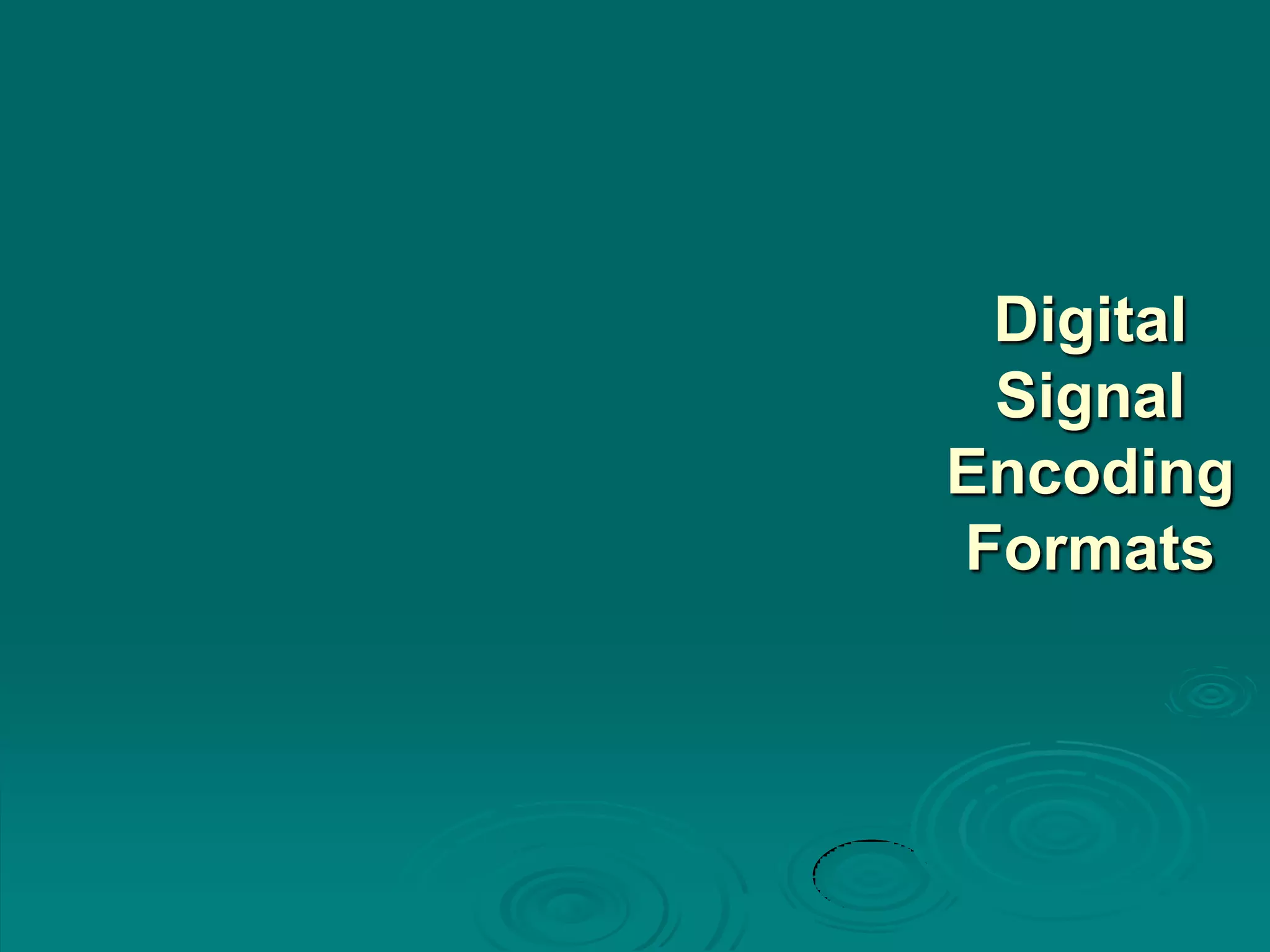 05 signal encodingtechniques | PPTX