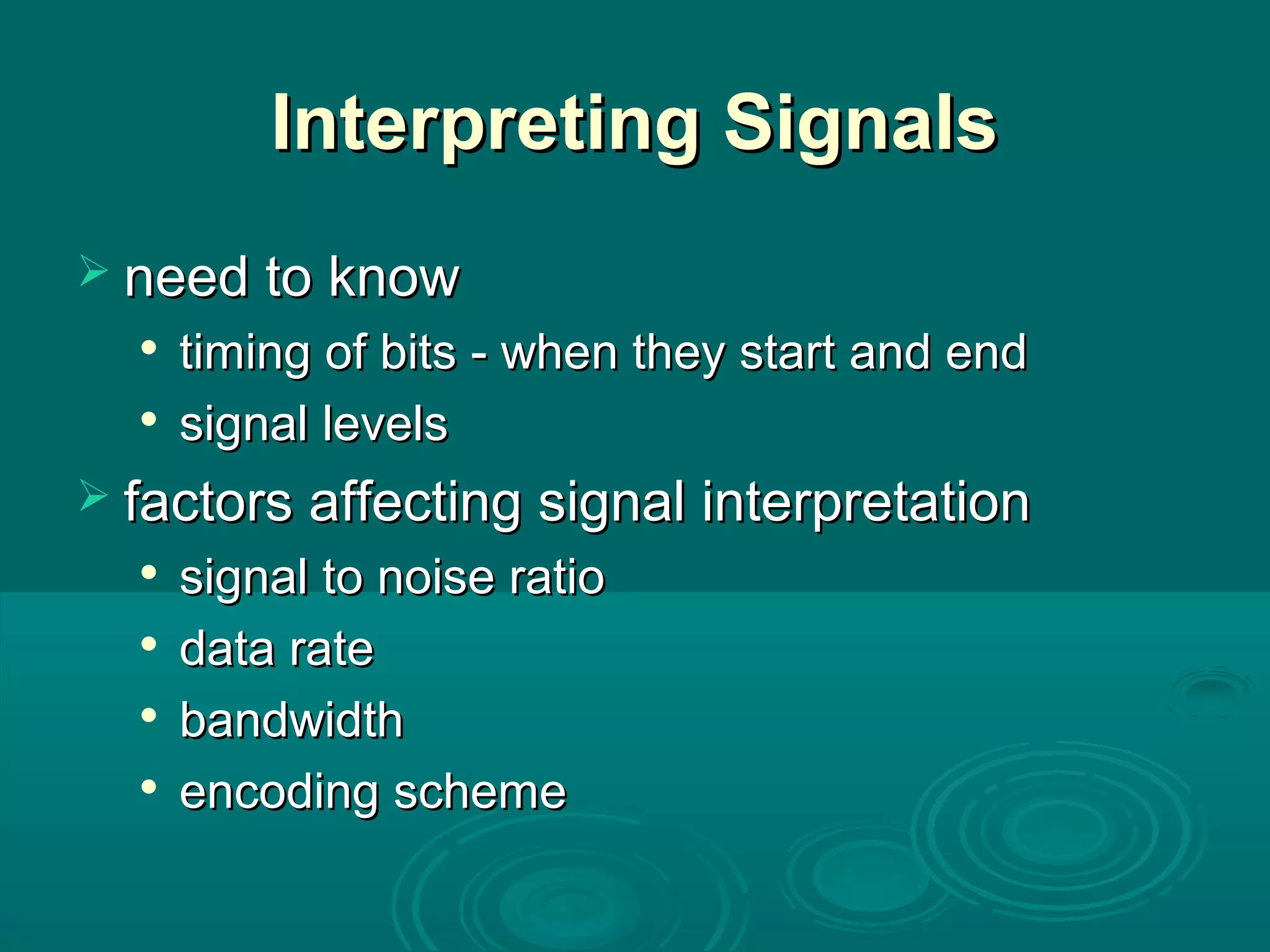 signal encoding techniques | PPT