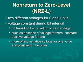 signal encoding techniques | PPT
