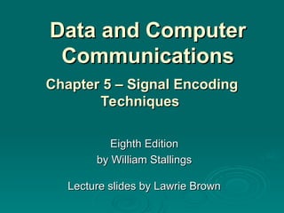 Signal Encoding Techniques in Transmission | PPT