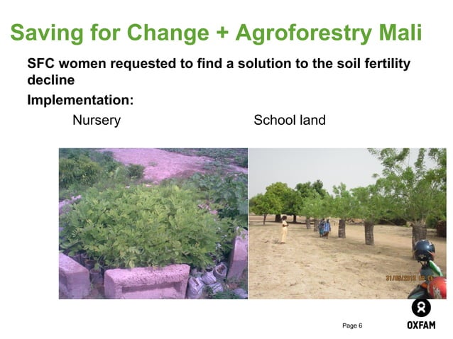 Saving for change and agriculture | PPT