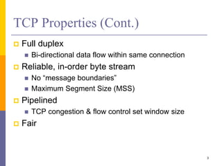 High Performance Networking with Advanced TCP | PPTX