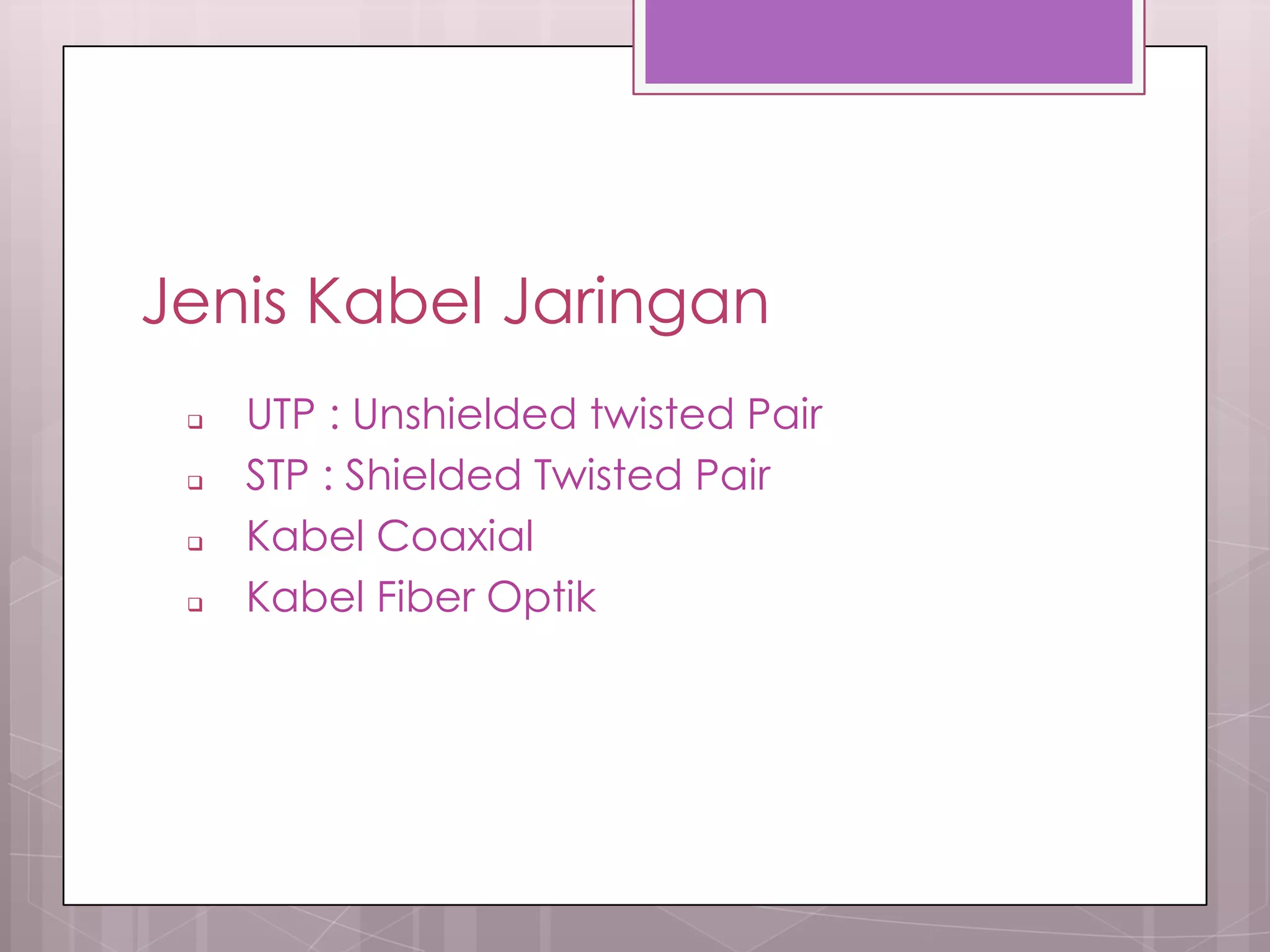 05 teknik pengkabelan | PPTX