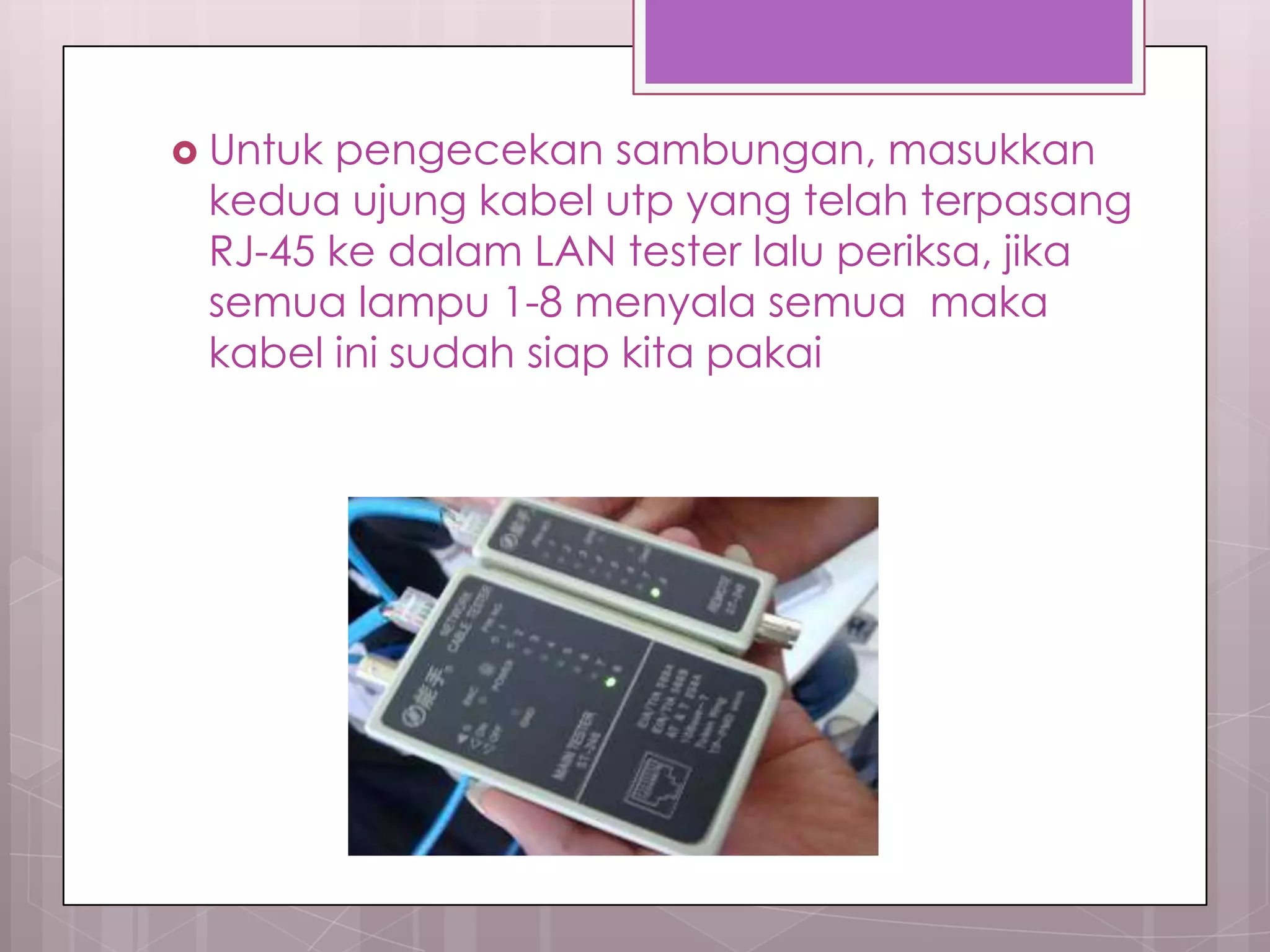 05 teknik pengkabelan | PPTX