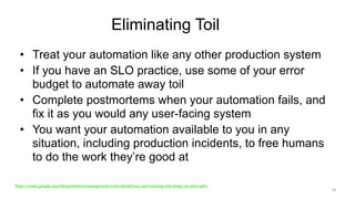 SRE Demystified - 05 - Toil Elimination | PDF