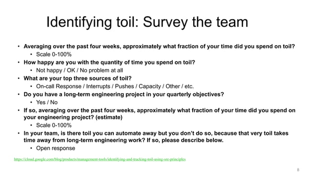 SRE Demystified - 05 - Toil Elimination | PDF