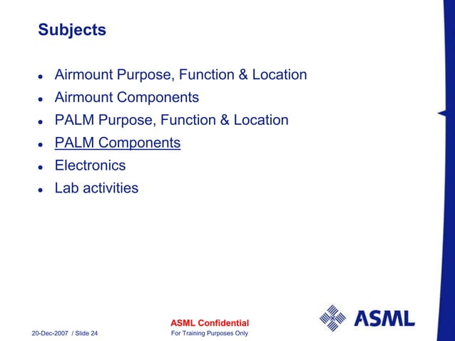 AIRMOUNT DESING AND CALCULATION PROCESS-ASML | PPT