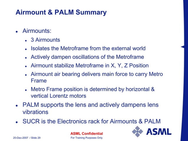 AIRMOUNT DESING AND CALCULATION PROCESS-ASML | PPT