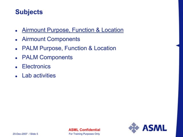 AIRMOUNT DESING AND CALCULATION PROCESS-ASML | PPT