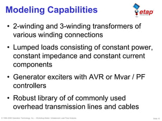 ETAP - unbalanced load flow | PDF