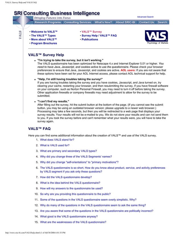 05 vals-personality-types | PDF | Business and Finance