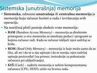 05 vrste-memorija | PPTX