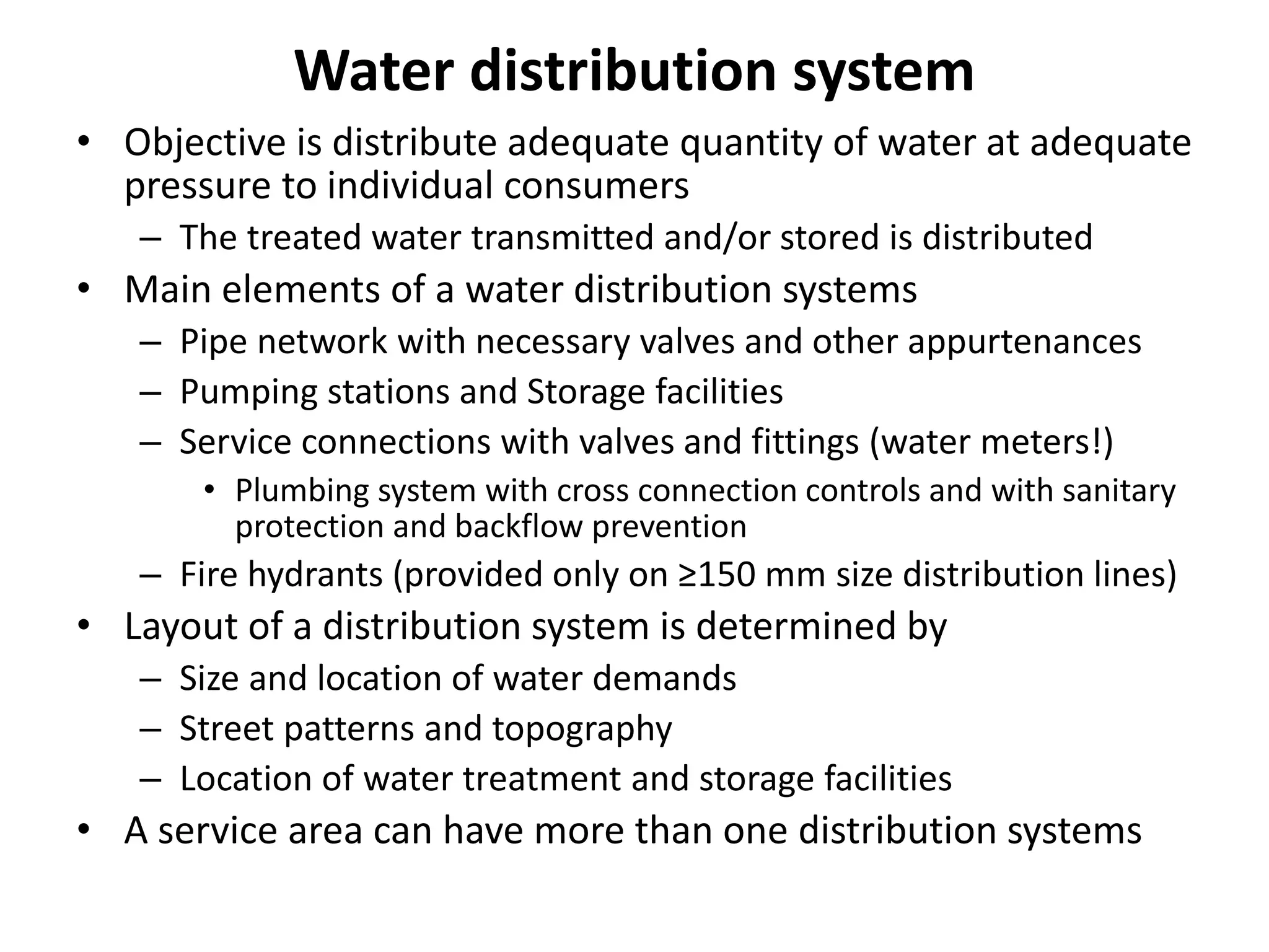 05 water supply system | PPTX
