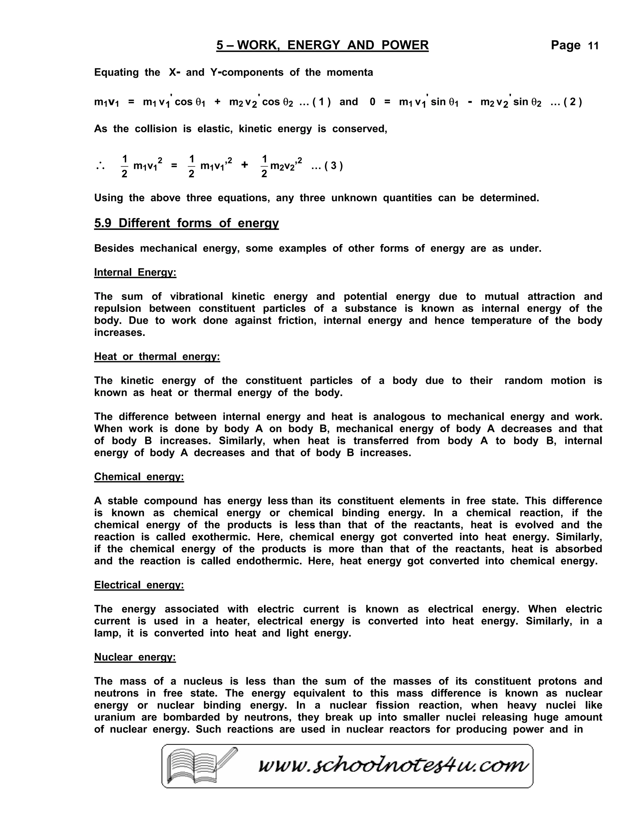IIT JEE NOTES work, energy and power BY ANURAG TYAGI CLASSES | PDF