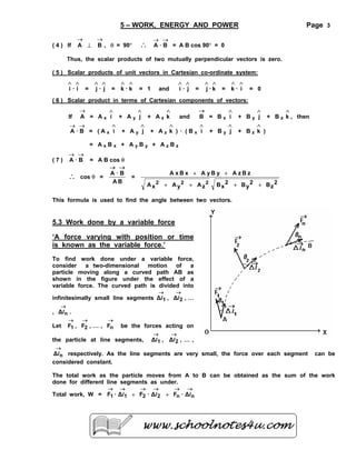 IIT JEE NOTES work, energy and power BY ANURAG TYAGI CLASSES | PDF