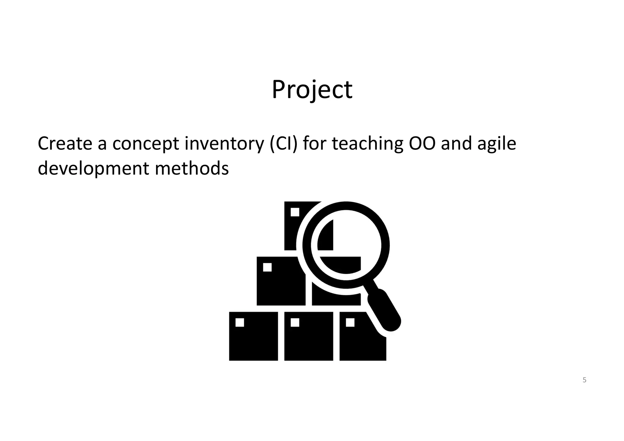 Workshop: Identifying concept inventories in agile programming | PPT