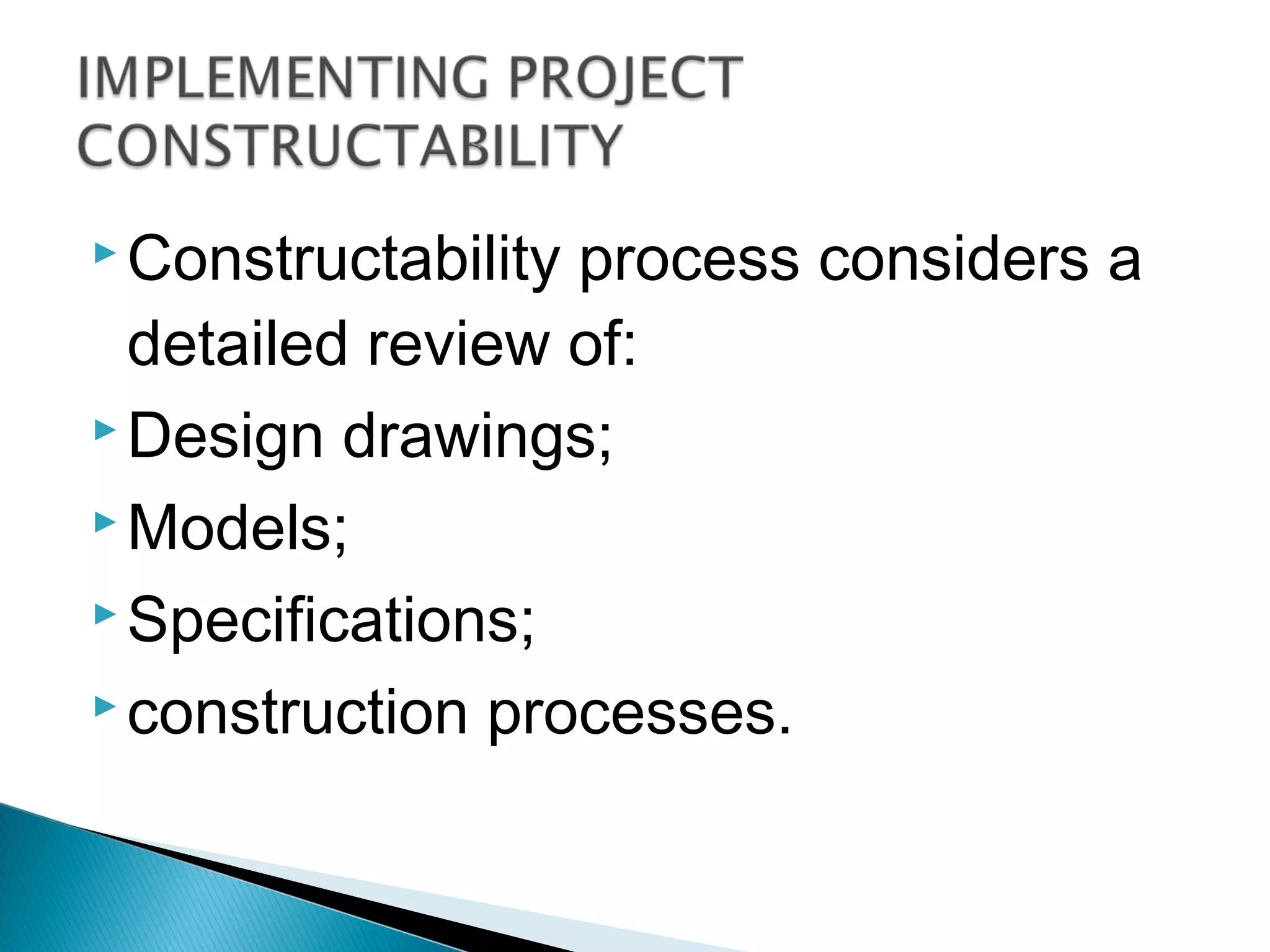 050 Intergrating Constructability with Lean Construction | PPT