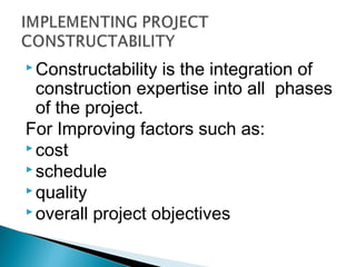 050 Intergrating Constructability with Lean Construction | PPT