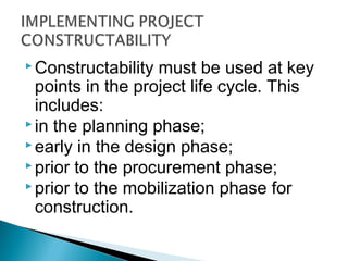 050 Intergrating Constructability with Lean Construction | PPT