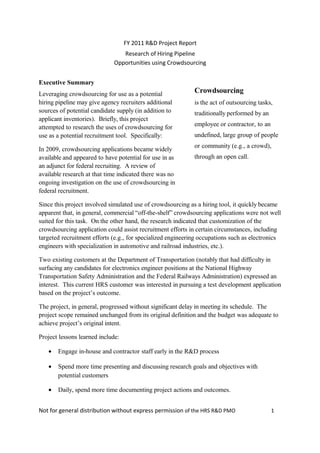 Example R&D Project Report | DOC