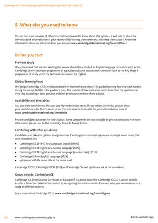 IGCSE ENGLISH FIRST LANGUAGE SYLLABUS 2020 / 2022 | PDF