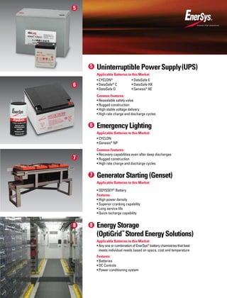 Enersys Utility Brochure | PDF