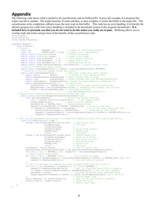 Sequential file programming patterns and performance with .net