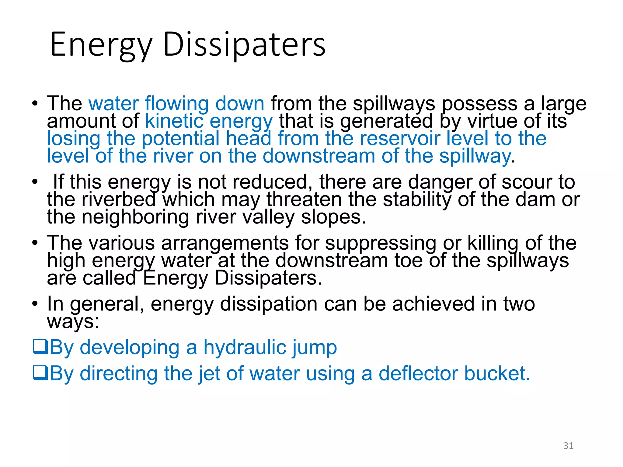 050218 chapter 7 spillways and energy dissipators | PDF
