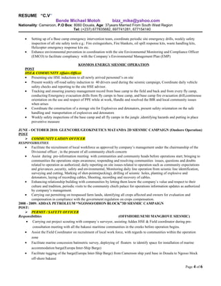 BENDE MICHAEL Updated CV - 02Copy | DOC