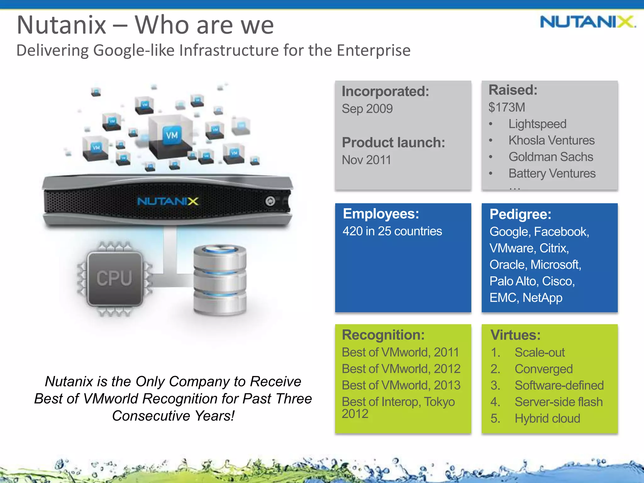 Présentation NUTANIX EVENEMENT Le Datacenter "Next-Generation" - NUTANIX - ACROPOLIS - SOPHOS | PPTX