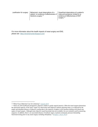 2025 lobotomy vs nasal surgery comparison | PDF