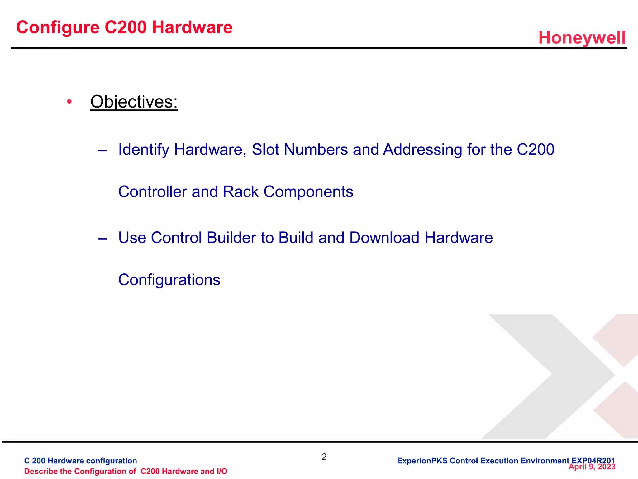 05_04R201_1_C200 Hardware Configuration.ppt