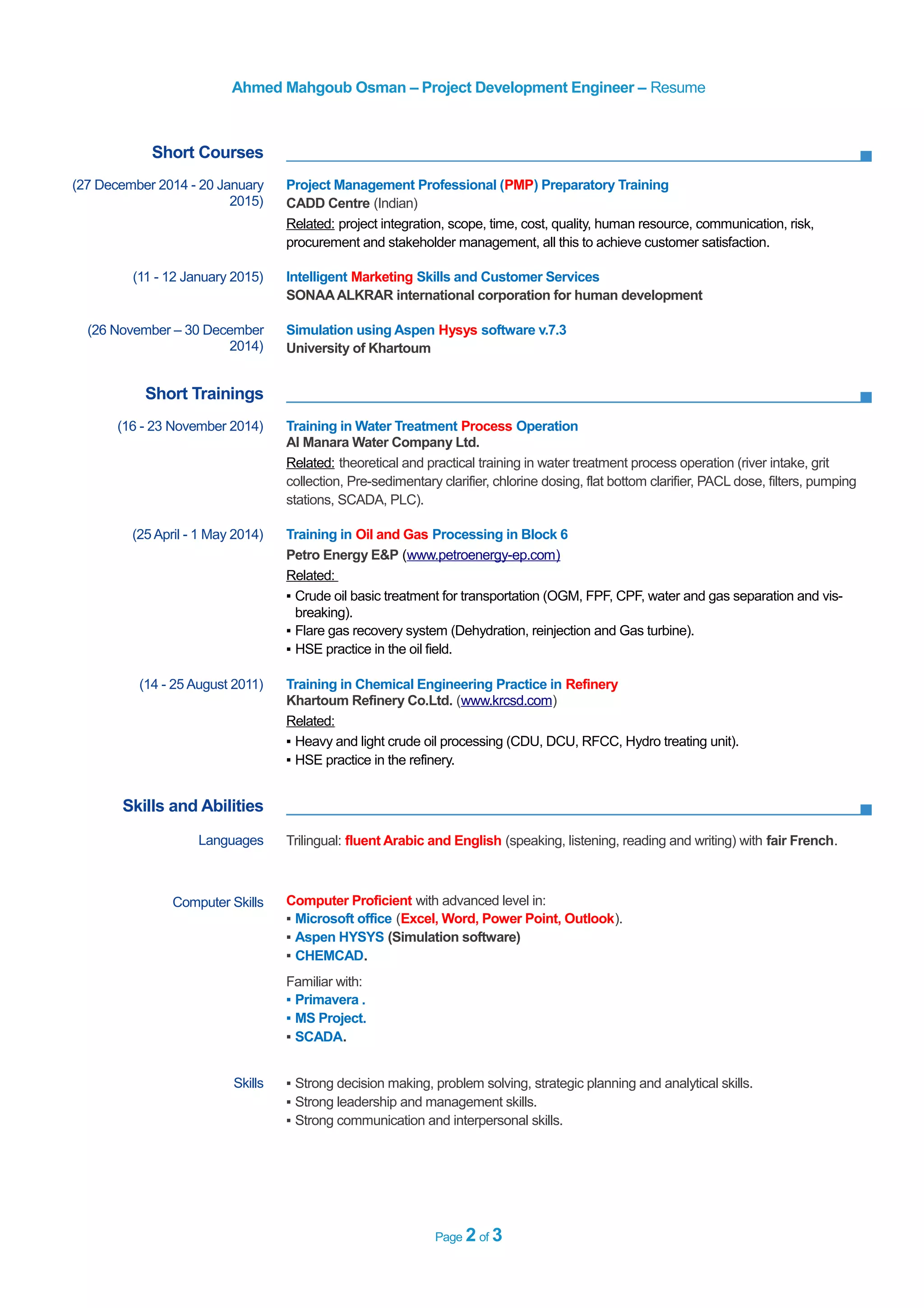 0506345871 resume project development engineer | DOC | Civil ...