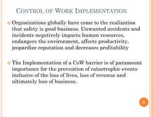 Control of Work | PDF