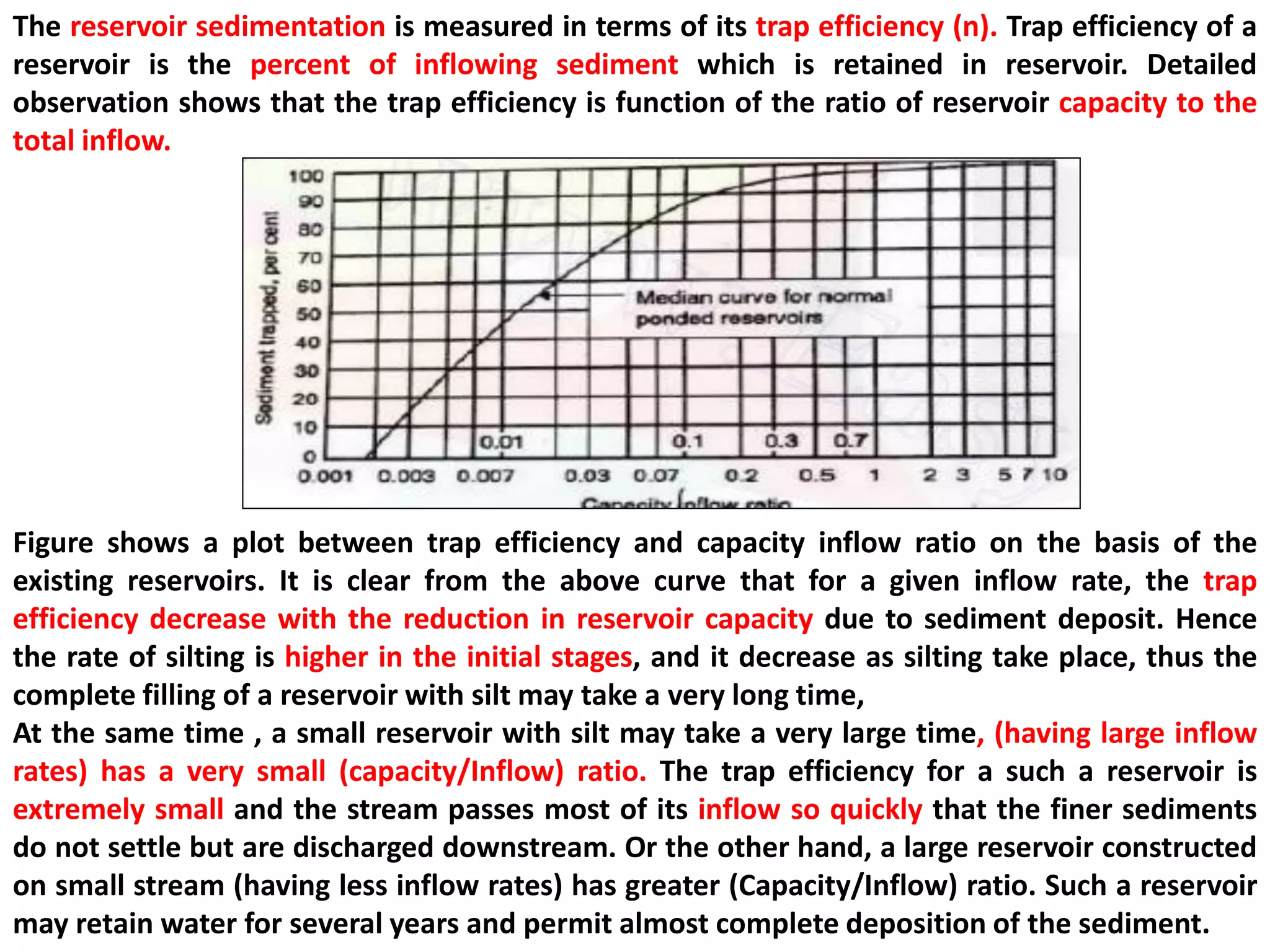 RESERVOIR SEDIMENTATION | PDF