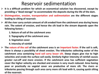 RESERVOIR SEDIMENTATION | PDF