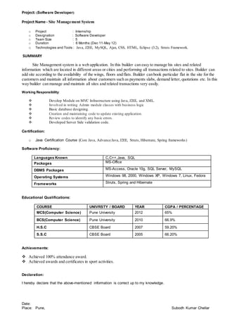 Subodh Kumar Chellar | PDF