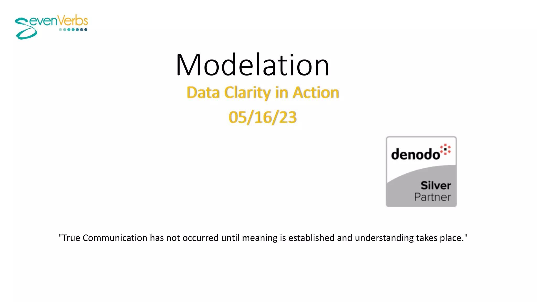 Modelation - how a strategic data mashup integrates with modern data ...