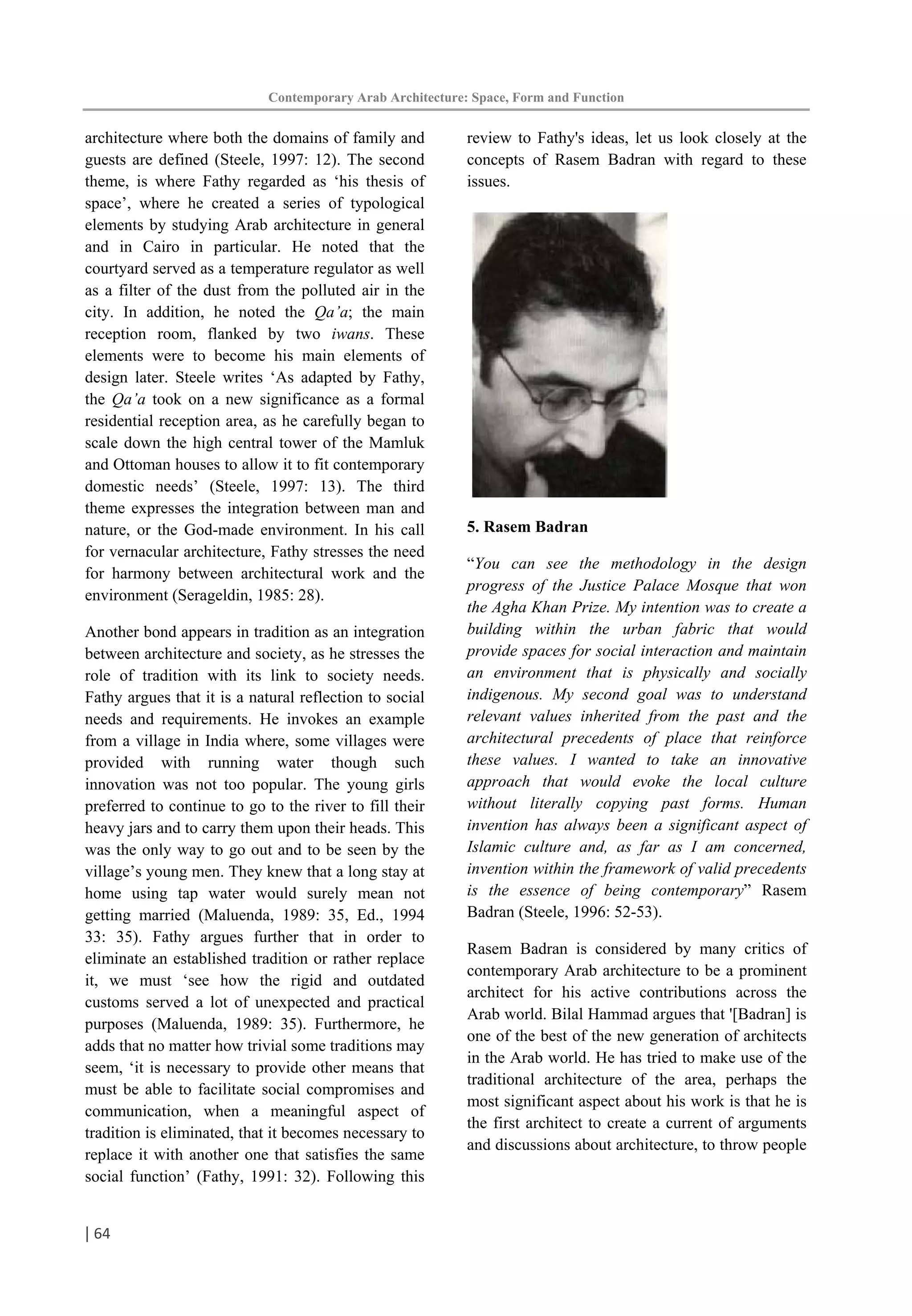 Contemporary Arab architecture space, form, and function | PDF