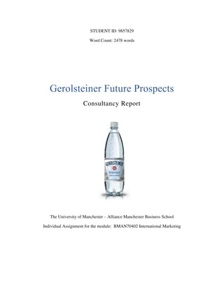 Gerolsteiner Global Prospects | PDF