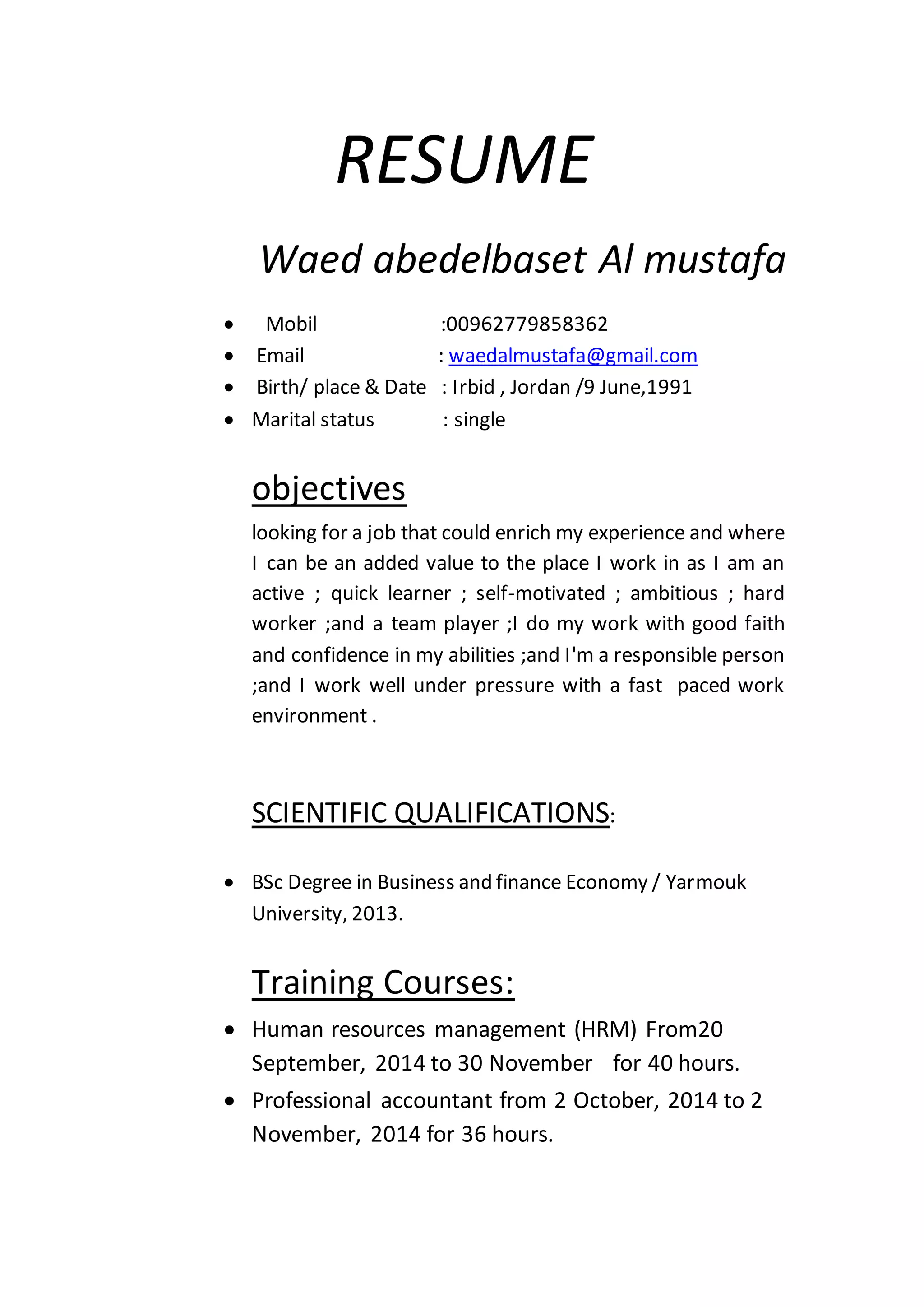cv waed | DOCX