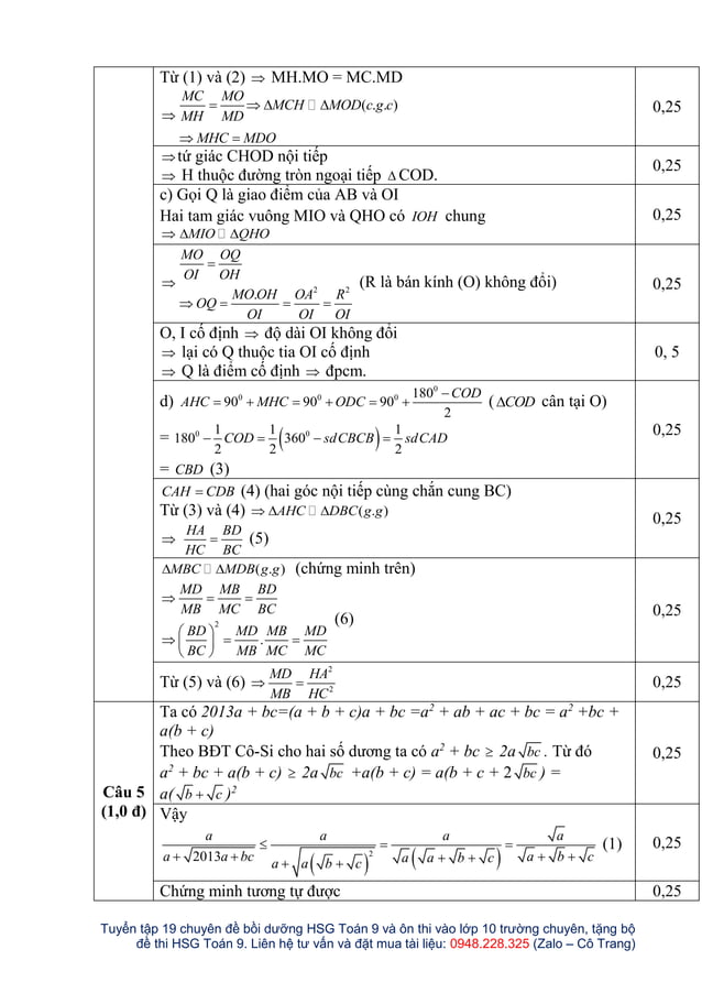 Đề thi HSG Toán 9 Hà Nam năm 2013 - 2014 | PDF